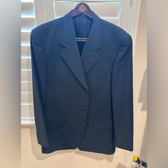Valentino | Suits & Blazers | Vintage 99s Valentino Uomo Mens Pinstripe ...